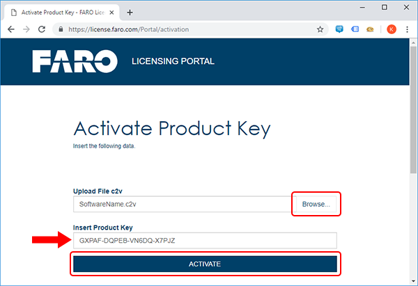 FARO InTouch & FARO Licensing Manager Application